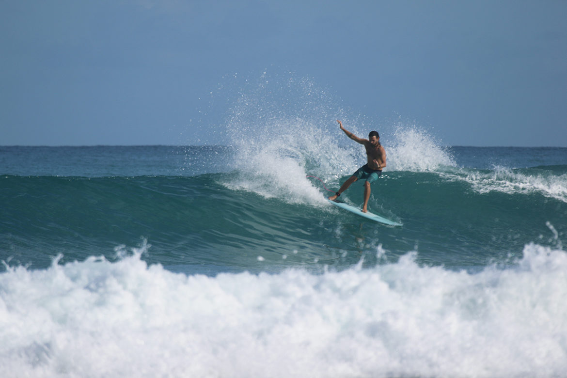 Surfing a Fish Surfboard. Maybe just what your surfing needs